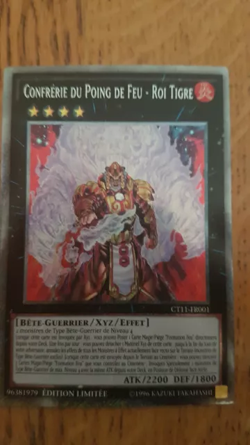 CARTE YU GI Oh Roi Tigre Confrerie Du Poing De Feu Edition Limitee EUR 8,00 - PicClick FR