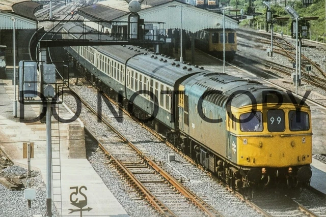 UK DIESEL TRAIN Railway Photograph Of Class 33 33020 Loco. (Rm33-65) £1 ...