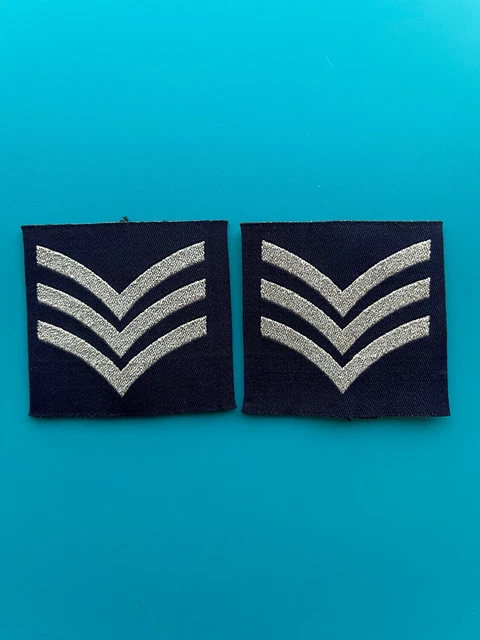 RAF ROYAL AIR Force Sergeant (Sgt) Rank Slides (Pair) £3.50 - PicClick UK