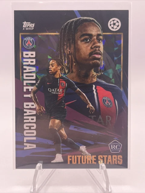 TOPPS GOLD 2023 - Bradley Barcola Rookie RC Future Stars Paris Saint ...