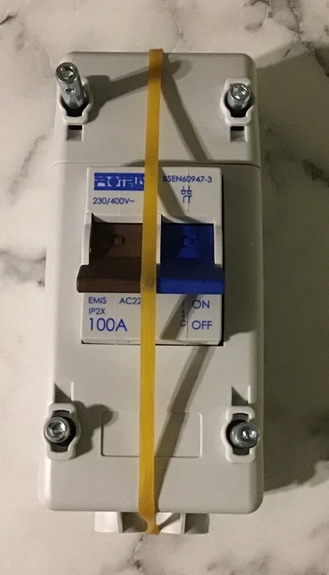 PROTEUS 100A DP 1 Phase Electricity Meter Isolator Switch Brand New ...