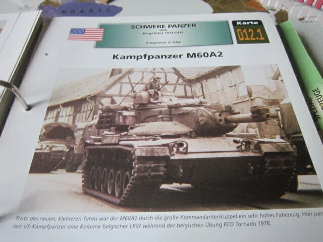 MILITÄRFAHRZEUGE ARCHIV PANZER 12.1 M60 A 2 USA 2S EUR 5,55 - PicClick DE