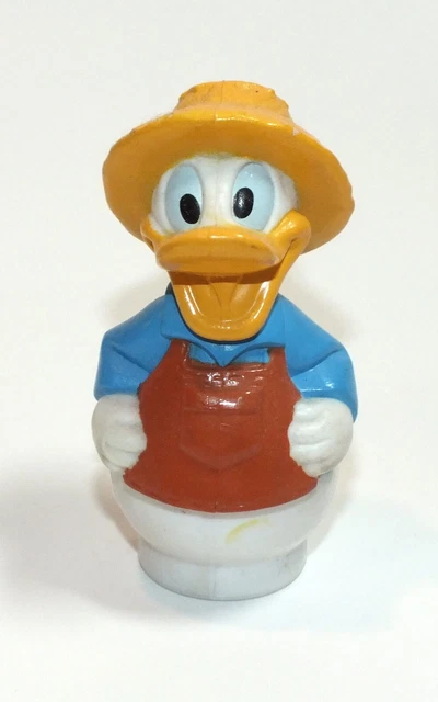 VINTAGE DISNEY DONALD Duck Plastic Arco Playset Figure Figurine Farmer ...