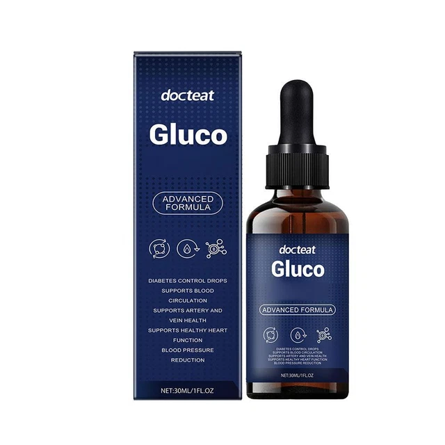 GLUCO SUPPLEMENT DROPS Advanced Formula Supports Blood Circulation Body ...