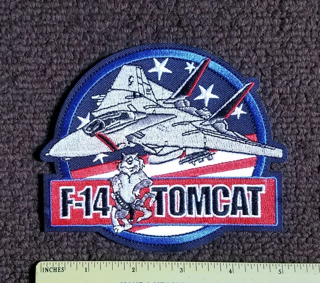 GRUMMAN F-14 TOMCAT fighter US navy squadron top gun PVC rubber 3D hook patch EUR 8,24 - PicClick IT