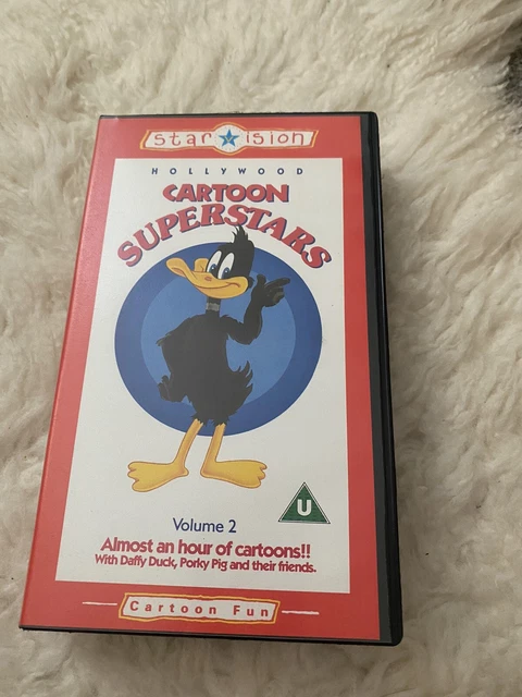 HOLLYWOOD CARTOON SUPERSTARS Volume 2 - Vhs Video - Daffy Duck ...