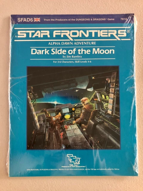 TSR STAR FRONTIERS SFAD6 Dark Side of the Moon Alpha Dawn Adventure ...