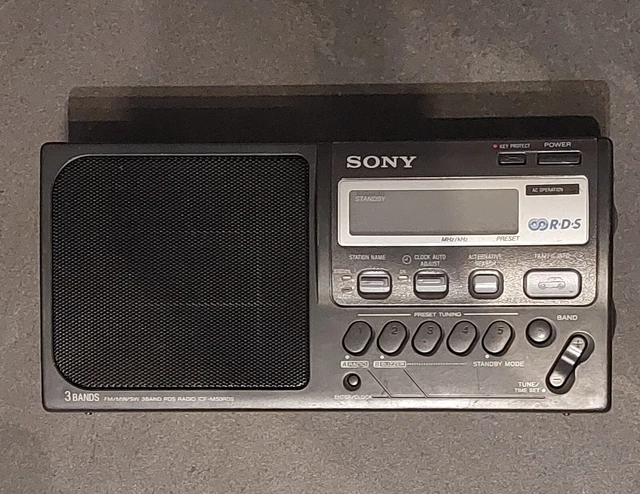 SONY ICF-M50RDS FM/MW/SW 3 Band Rds Radio EUR 35,00 - PicClick IT