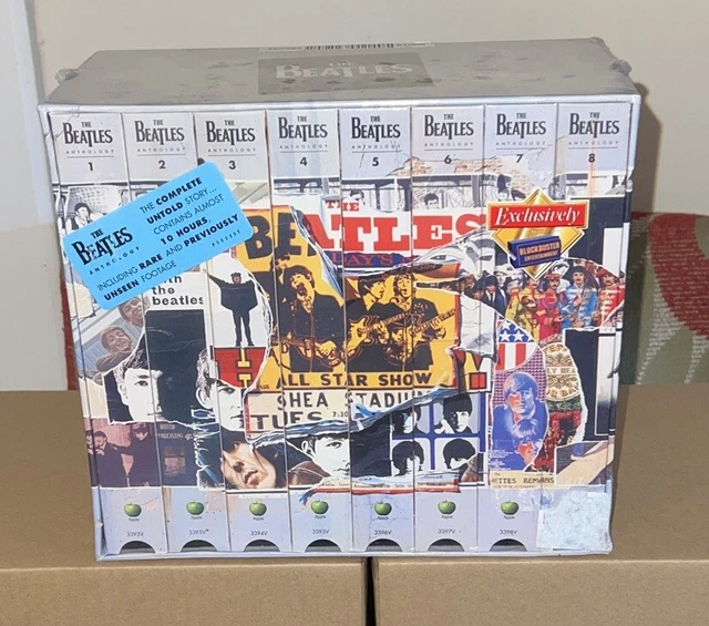 BEATLES ANTHOLOGY 8 VHS Box Set SEALED Apple 1996 Blockbuster Video Exclusive £15.79 - PicClick UK