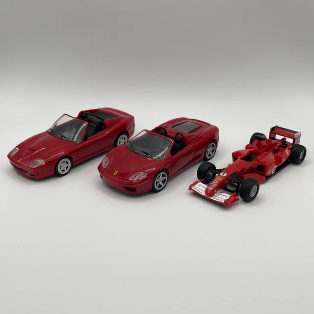 FERRARI 575 SUPERAMERICA & F2005 F1 360 Spider Shell V Power 1:38 Scale ...
