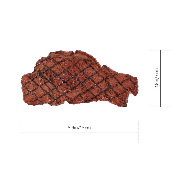 ARTIFICIAL FAKE STEAK Roast Beef Meat Model for Display & Photography ...
