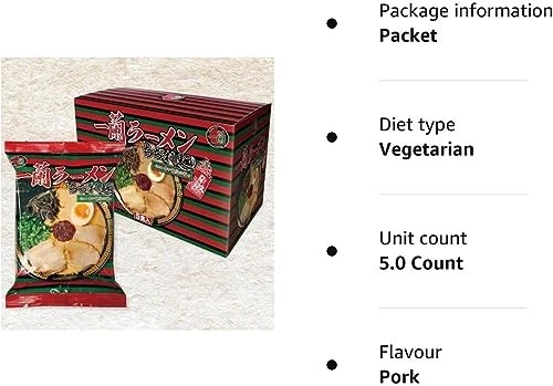 ICHIRAN INSTANT RAMEN Noodles, Hakata-Style Tonkotsu Soup with Curly ...