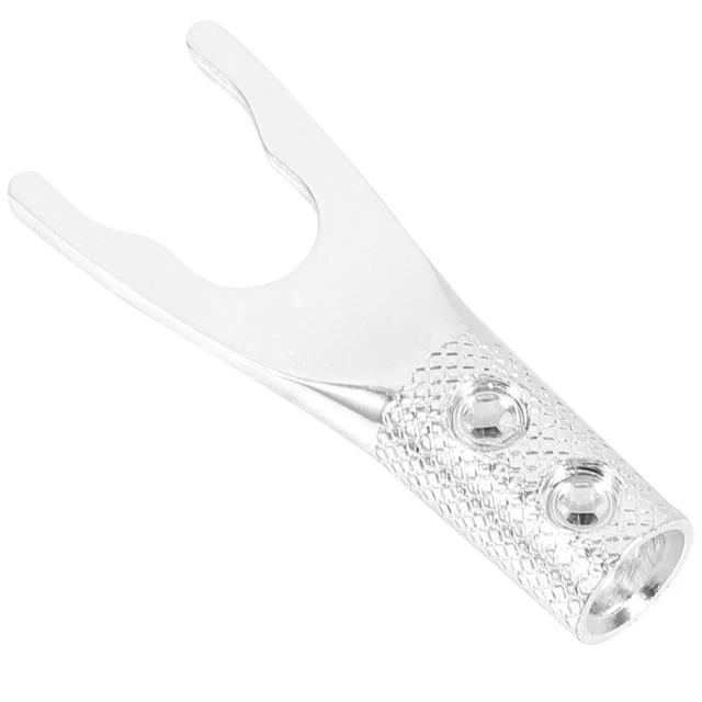 SPEAKER CABLE U-SHAPED Plug Wire Connector Y Fork Audio Speakers £6.19 ...