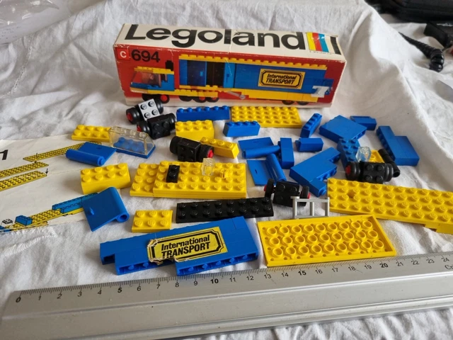 LOT DE CAMIONS de transport vintage LEGO LEGOLAND 694. Boîte ...
