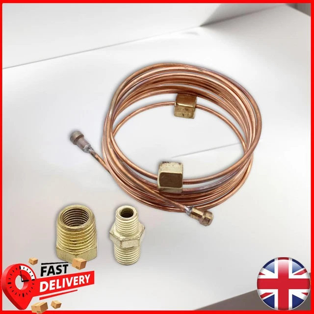 72 INCH MECHANICAL Oil Pressure Gauge Install Kit with Fittings for Car ...