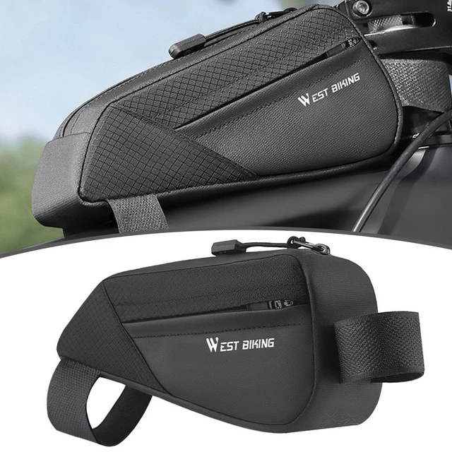 BICYCLE TOP TUBE Carry Bag Compact Design for Easy Storage of Valuables ...