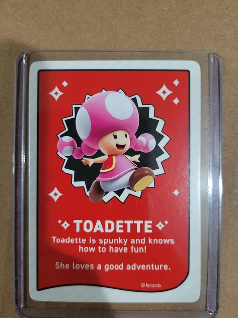 NINTENDO SUPER MARIO Bros Wonder Exclusive Toadette Trading Card ...