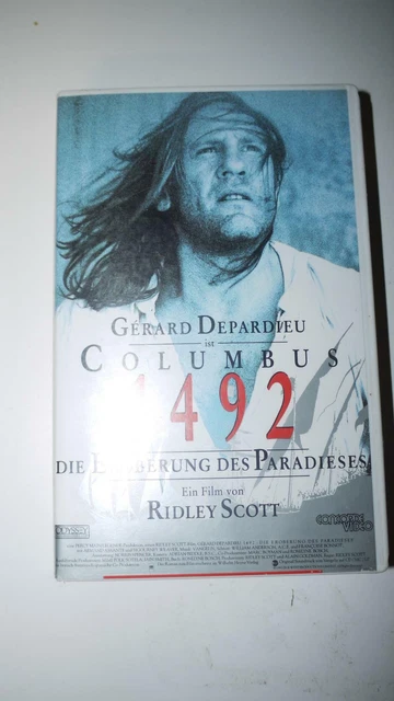 1492 COLUMBUS GERARD Depardieu Eroberung des Paradis VHS VIDEO Kassette ...