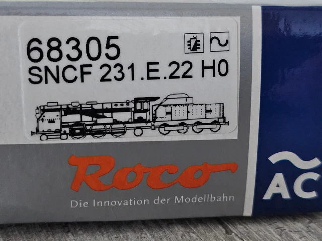 ROCO H0 68305 Dampflok SNCF 231.E.22 Wechselstrom +Digital EUR 359,00 ...
