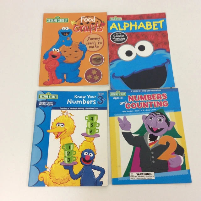 SESAME STREET COLOR Activity Preschool Kindergarten 1st Grade 4 Picture ...