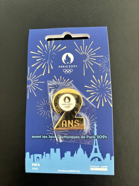 PARIS OLYMPICS 2024 Pin 2 Years To Go Official Merchandise New On Card ...
