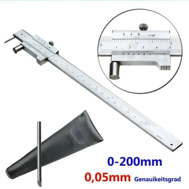 200MM STAINLESS STEEL Parallel Marking Gauge Vernier Caliper Carbide ...
