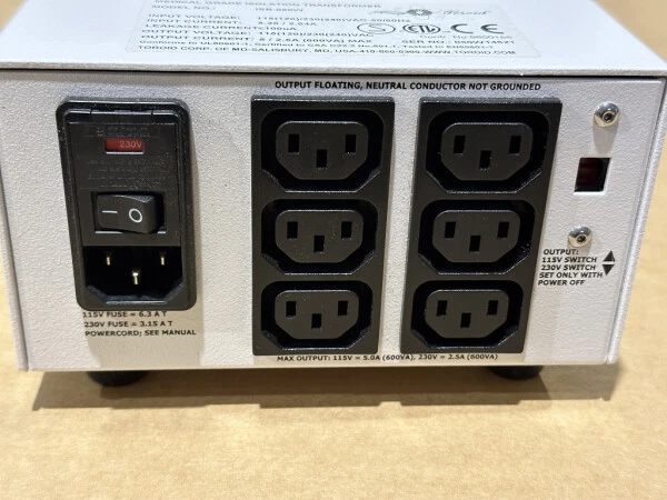 TOROID ISB-060W 600VA Médical Isolation Transformateur EUR 227,44 ...