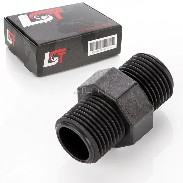 CLUTCH CONNECTOR HOSE connector double nipple screw system PE pipe 1/2 ...