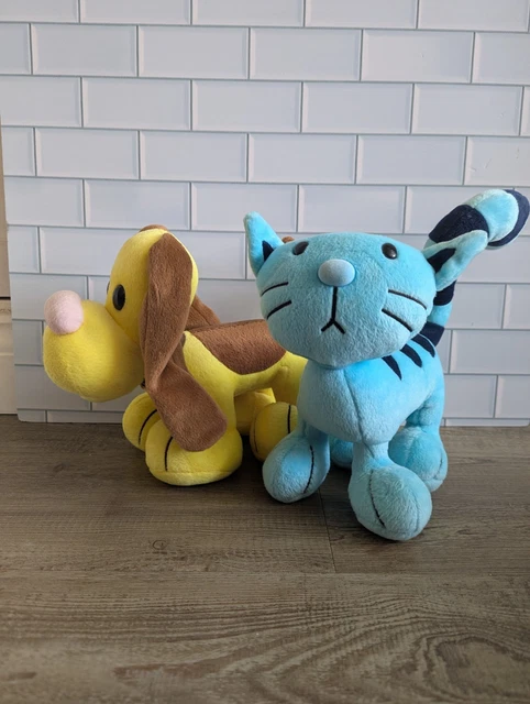 BOB THE BUILDER Scruffy Dog & Pilchard Cat Plush Soft Toy Born To Play ...