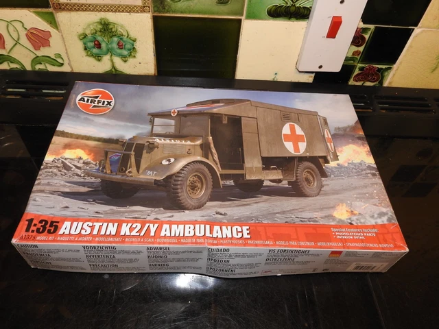 AIRFIX A1375 1:35TH scale Austin K2/Y Ambulance model kit £17.19 ...