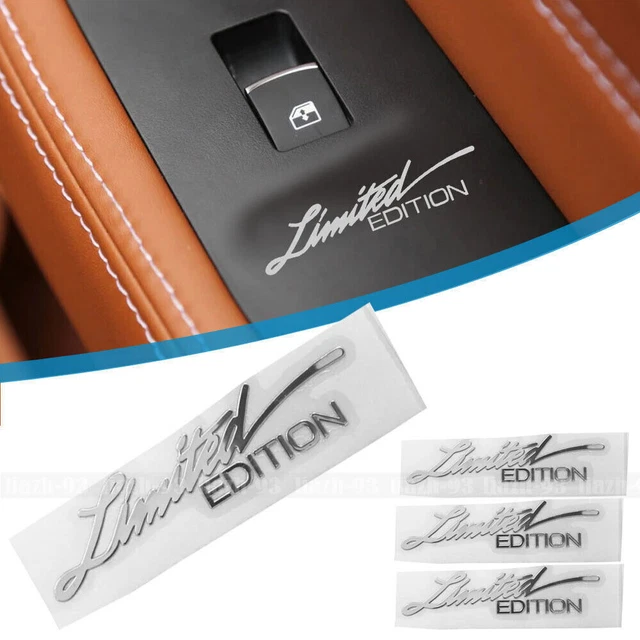 SILVER LIMITED EDITION Logo Decal Emblem Badge Sticker Car Exterior ...