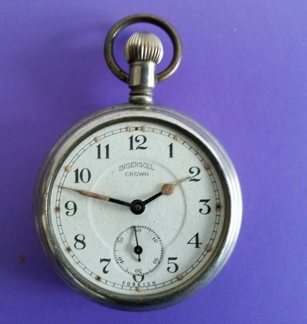 FAULTY - VINTAGE Ingersoll Crown Hand Winding Manual Swiss Made ...