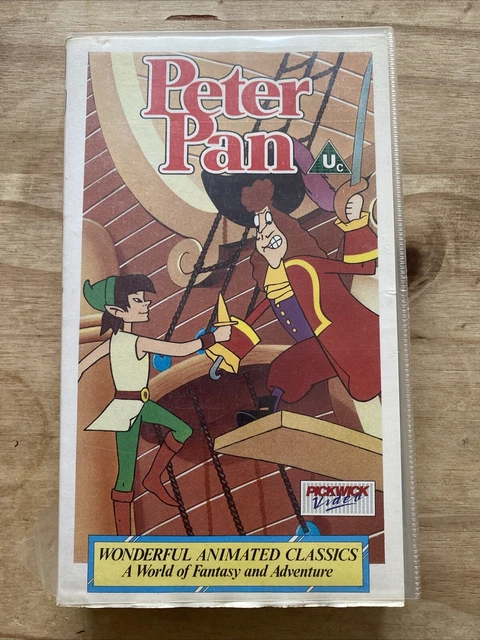 PETER PAN - Classic Children's Kids VHS Tape Movie - 1988 Pickwick ...