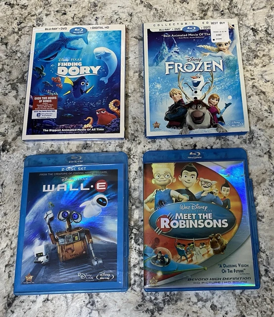 LOT OF 4 Disney Blu Ray Dvds Movies Wall E Frozen, Finding Dory And ...