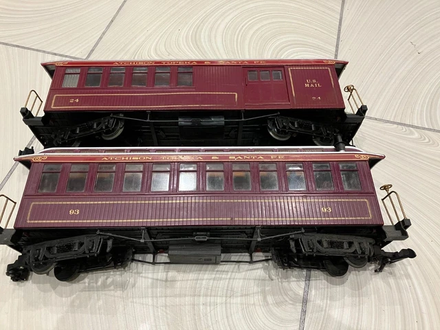 BACHMANN G SCALE Coaches (x2) - Atchinson Topeka & Santa Fe £42.31 ...