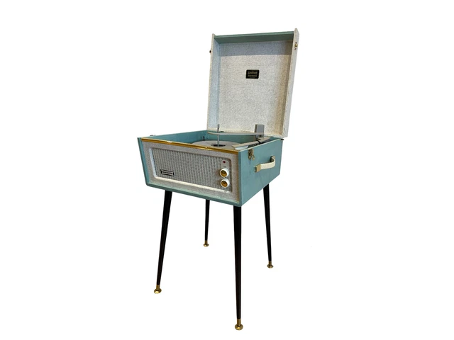 DANSETTE BERMUDA RECORD Player in Light Blue and White £566.68 ...