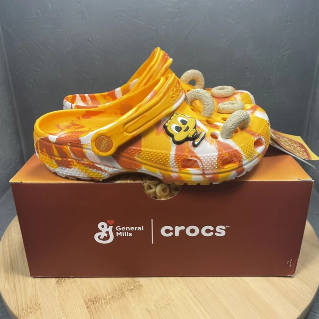 NIB HONEY NUT Cheerios x Crocs Classic Clogs All-Terrain Size J5 Women ...