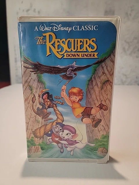 WALT DISNEY THE Rescuers Down Under VHS Black Diamond The Classics ...