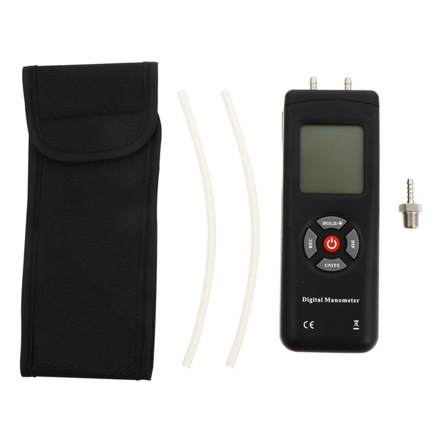 DIFFERENTIAL PRESSURE METER Digital Manometer Gas Gauge Reader £41.99 ...