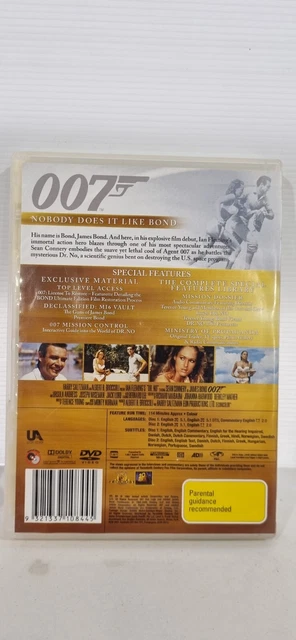 DR NO DVD 007 James Bond 2 Disc Ultimate Edition Like New Sean Connery EUR 5,56 - PicClick IT