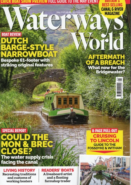 WATERWAYS WORLD MAGAZINE May 2025 £10.60 - PicClick UK