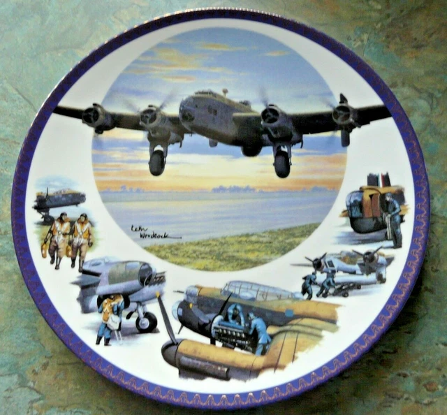 LARGE ROYAL WORCESTER Ltd Ed COLLECTORS PLATE - BOMBER COMMAND - FOR ...