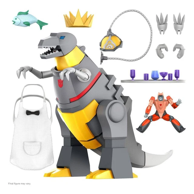 TRANSFORMERS ULTIMATES GRIMLOCK (Dino Mode) 23 cm Actionfigur Super7 2D ...