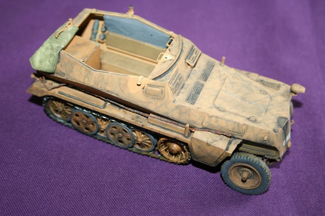 GERMAN SD.KFZ. 250 built 1:35 scale model for parts, spares or repair ...
