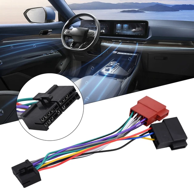 RELIABLE CONNECTION CAR Radio Connector Wire Harness 20 pin ISO Split ...