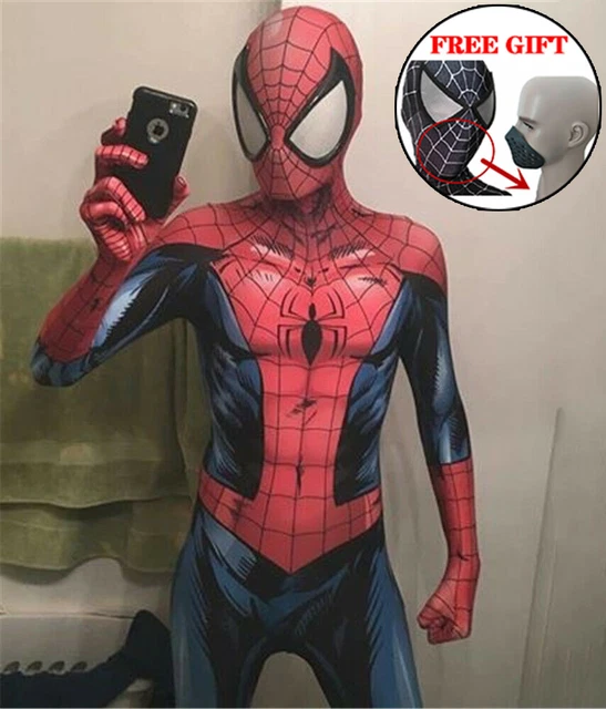 Ultimate Spiderman Costume Jumpsuit Spider Man Cosplay Zentai Halloween