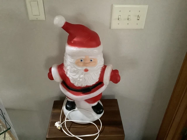 VINTAGE TPI BLOW Mold Santa Claus Wide Open Arms 22” Table Top $96.67 ...