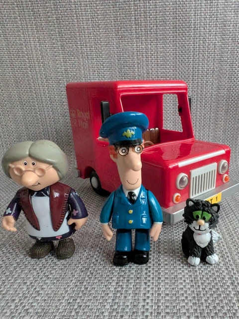 POSTMAN PAT, MISS Goggins & Jess Figure With Royal Mail Red Van PAT 1 ...
