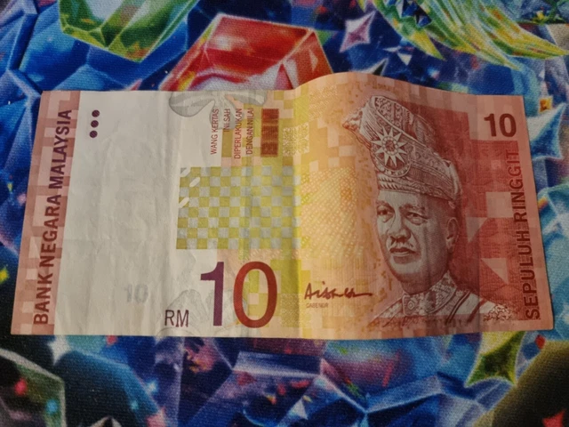 10 MALAYSIAN RINGGIT banknote (3rd series) Currency Real Paper Money ...