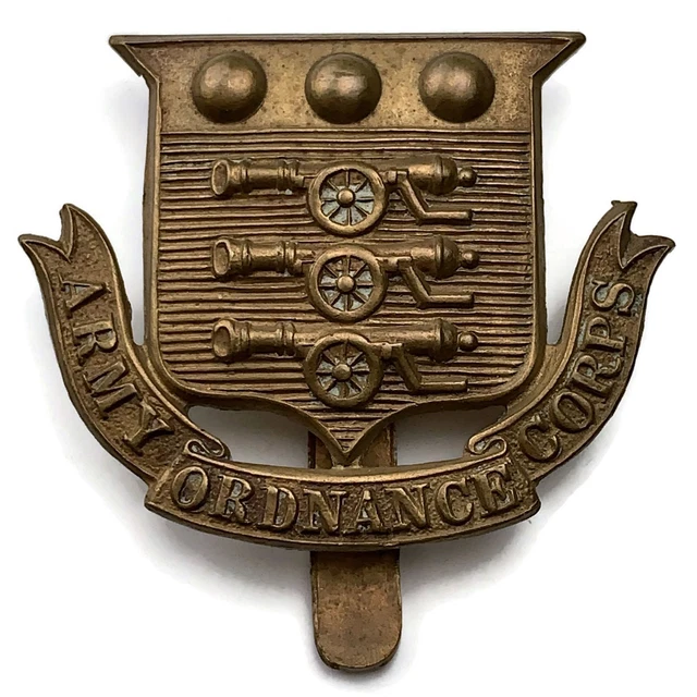 ORIGINAL WW1 ARMY Ordnance Corps AOC Cap Badge - FIRST PATTERN £13.99 ...